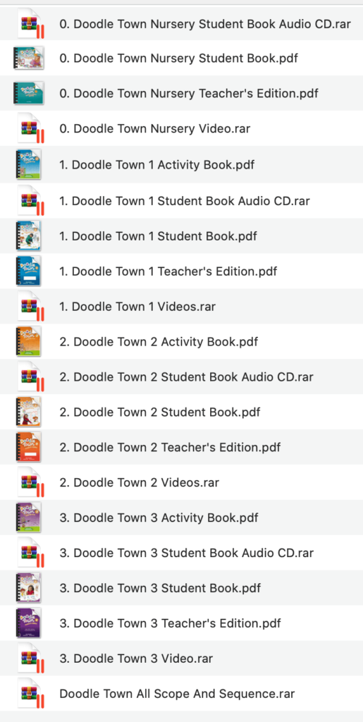 Download Doodle Town 2nd Edition Pdf Audio Video (A1)