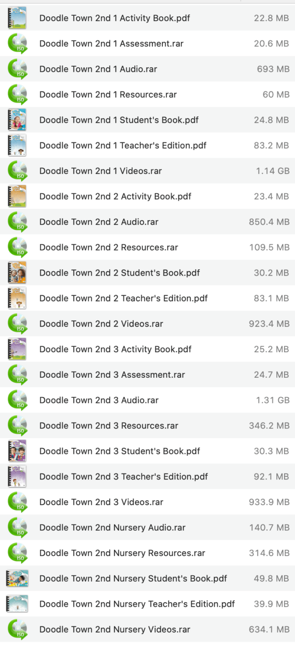 Download Doodle Town 2nd Edition Pdf Audio Video (A1)