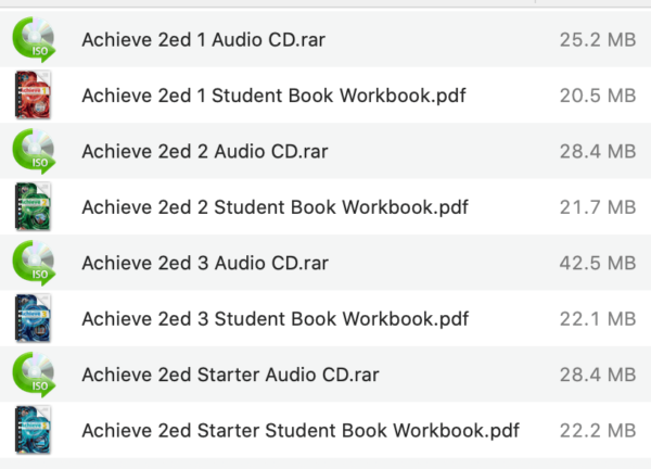 Download Oxford Achieve 2nd Edition Pdf Audio (B1 / B2)