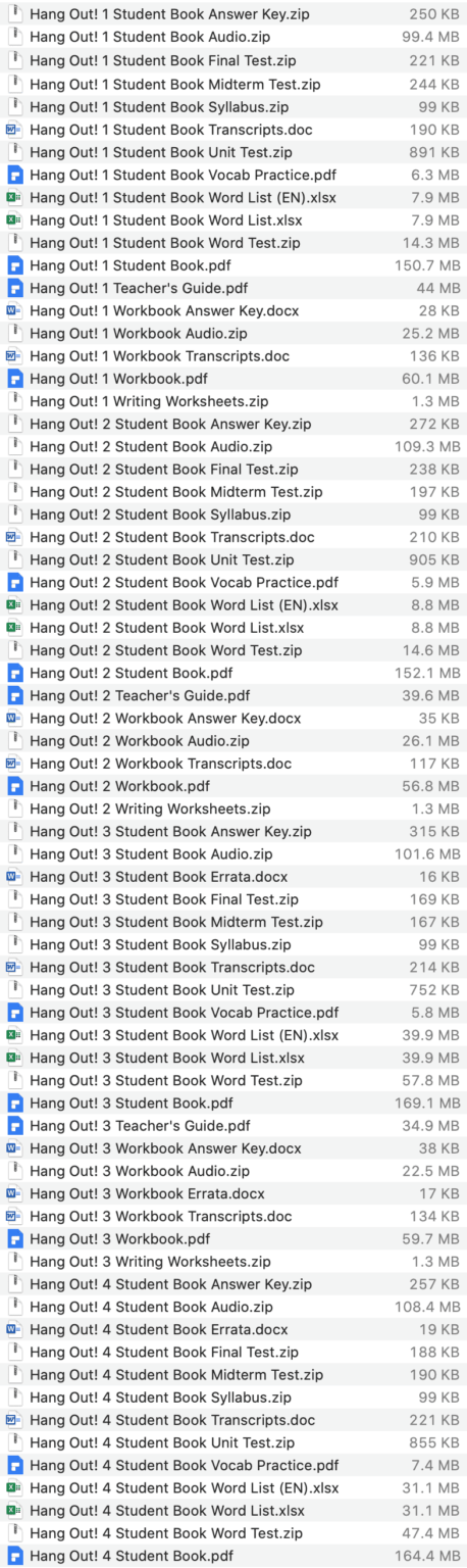 Download Compass Hang Out Pdf Resources (Pre A1 / B1)