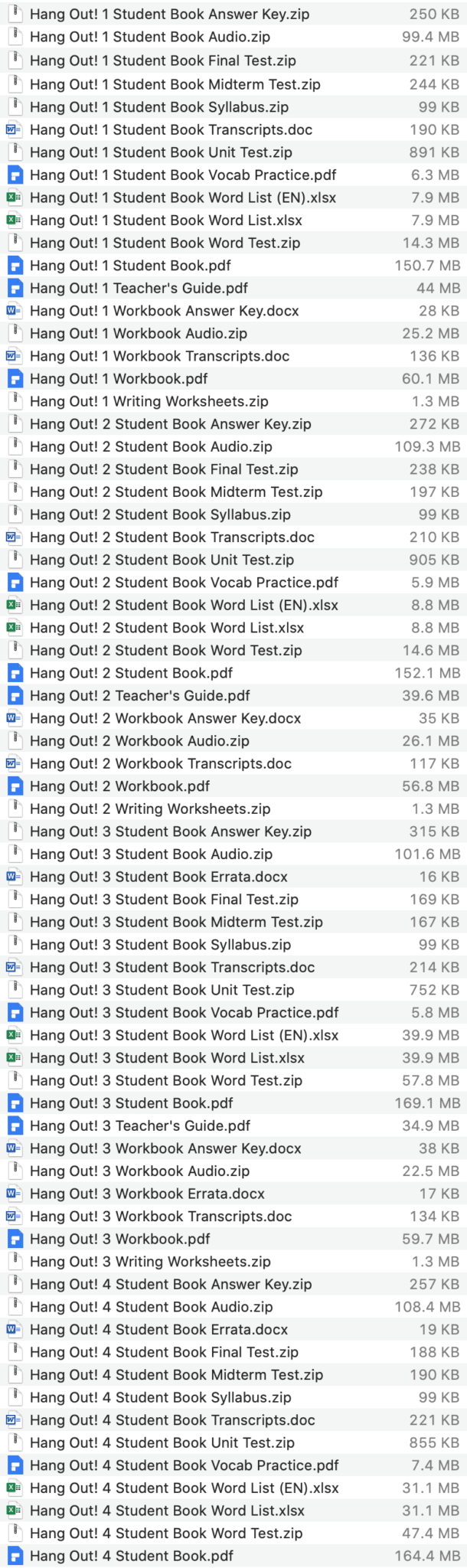 Download Compass Hang Out Pdf Resources (Pre A1 / B1)