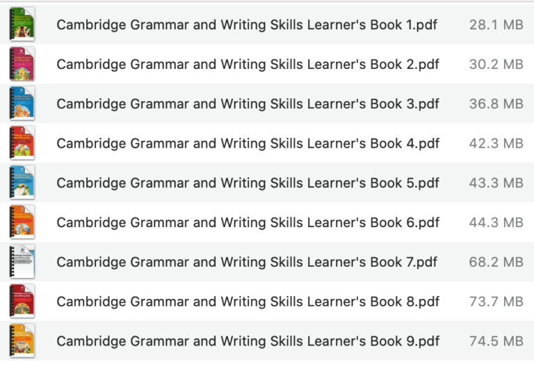 Download Cambridge Grammar and Writing Skills 2021