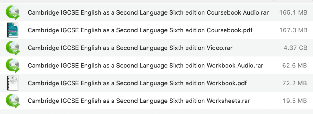 Cambridge IGCSE English as a Second Language Sixth edition