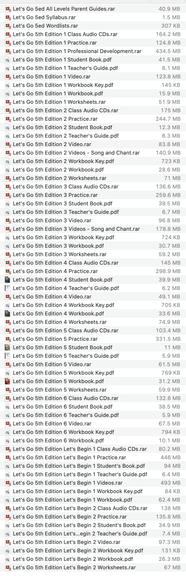Download Oxford Let's Go 4th 5th Edition Pdf (A1 / B1)