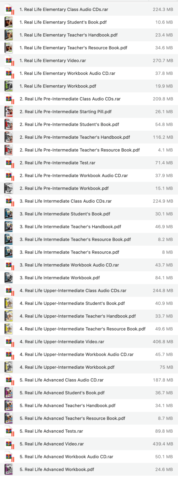 Download Pearson Real Life Pdf Audio Video (5 Levels)