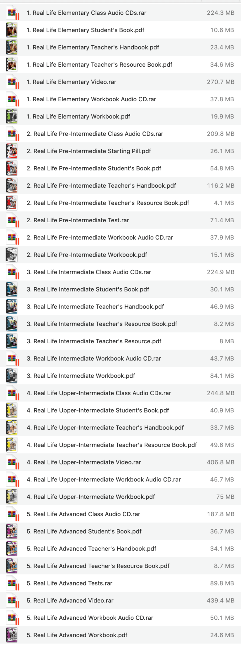 Download Pearson Real Life Pdf Audio Video (5 Levels)