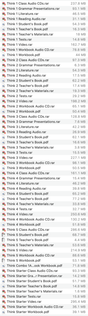 Think 2nd Edition Pdf Audio Video Online iTools (A1 / C1)