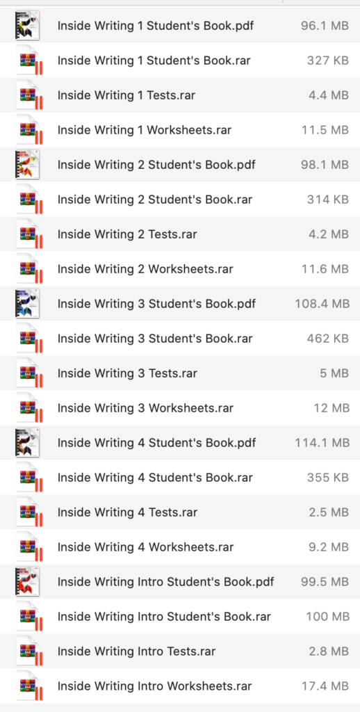 Download Oxford Inside Writing Pdf Resources (A1 / C1)