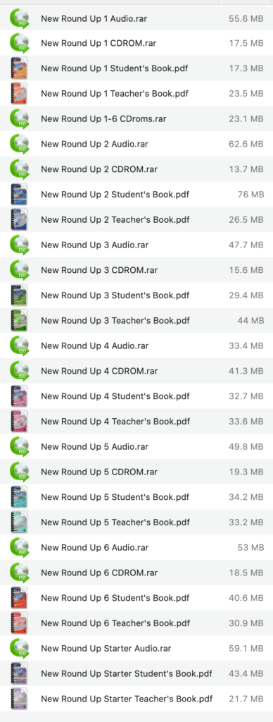 Download Pearson New Round-Up Pdf Resources (7 Levels)