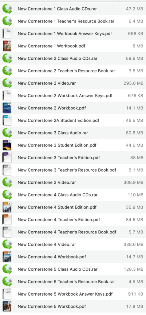 Download Pearson New Cornerstone Pdf Resources (A1 / B1+)