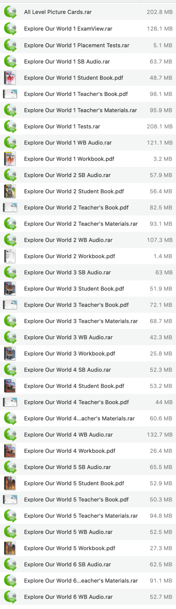 Explore Our World 2nd Edition Pdf Resources (Pre A1 - A2) Explore Our World 2nd Edition Pdf Resources (Pre A1 - A2)