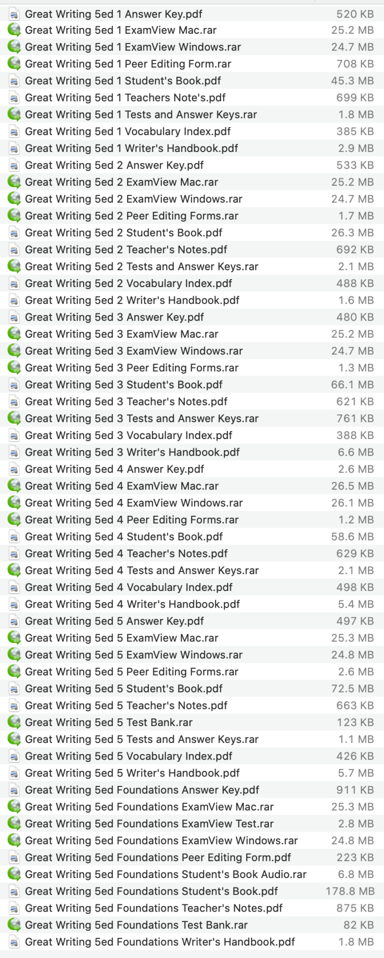 Great Writing 5th Edition Pdf Presentation Tool (A1 / C1)