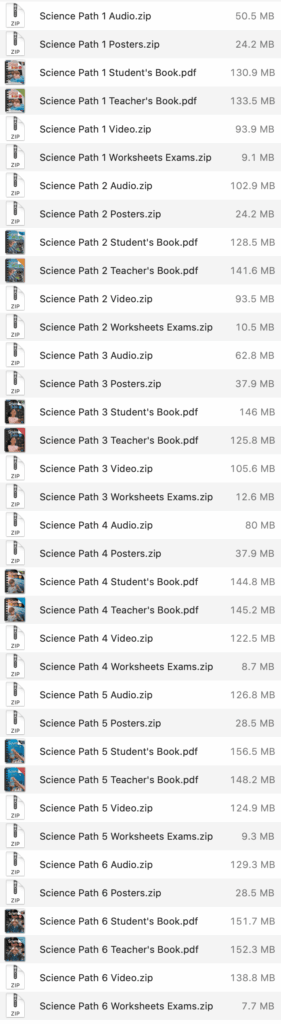 Download Science Path Pdf Presentation PLus (Pre A1 / B1)