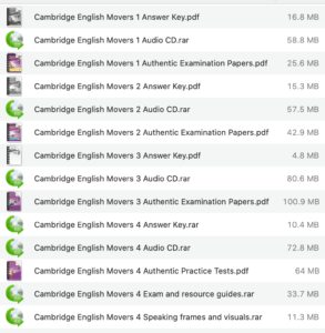 Tải Cambridge English Movers (4 Levels) Pdf Audio Key