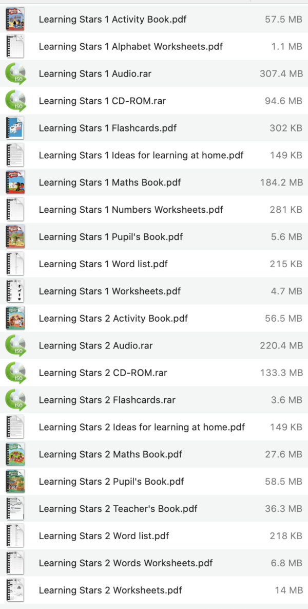 Download Macmillan Learning Stars Pdf Resources (Pre A1)