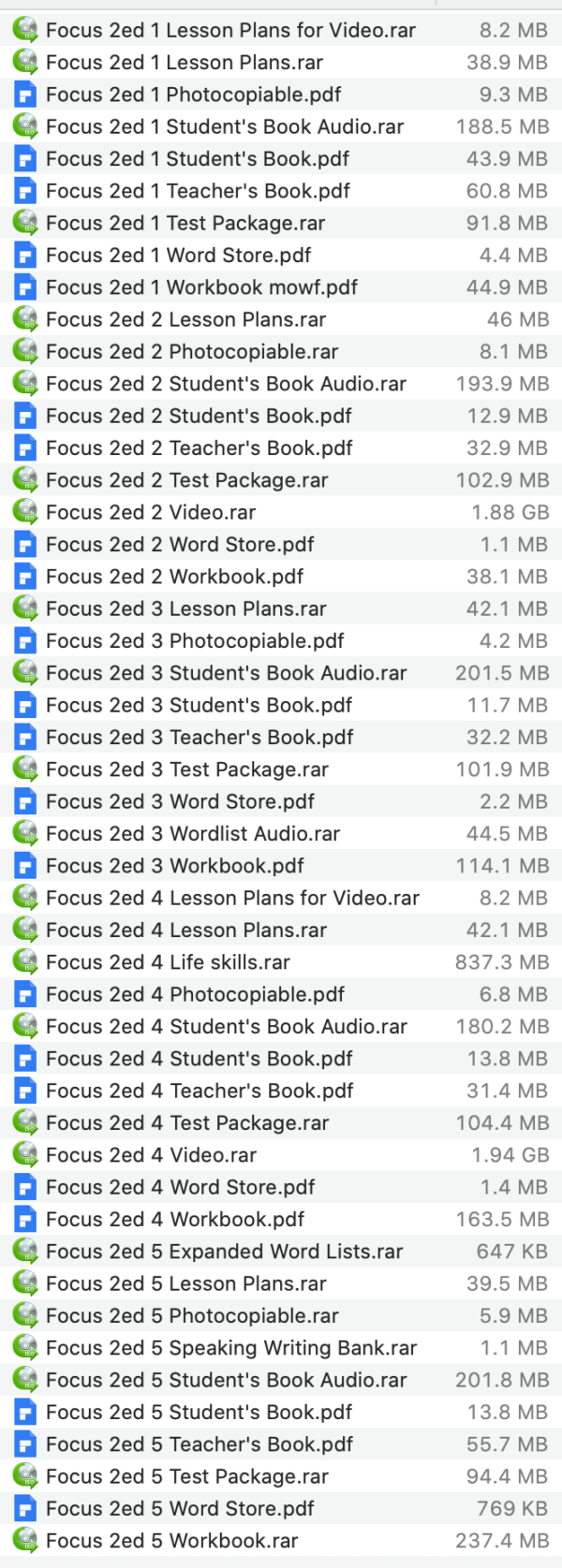 Download Focus Second Edition Pdf Resources (A2 / C1)