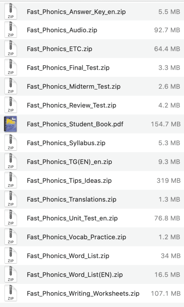 Download Compass Fast Phonics Pdf Resources (Pre A1)