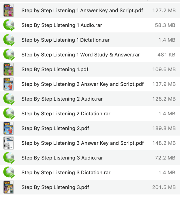 Download More Step By Step Listening Pdf Audio (3 Levels)