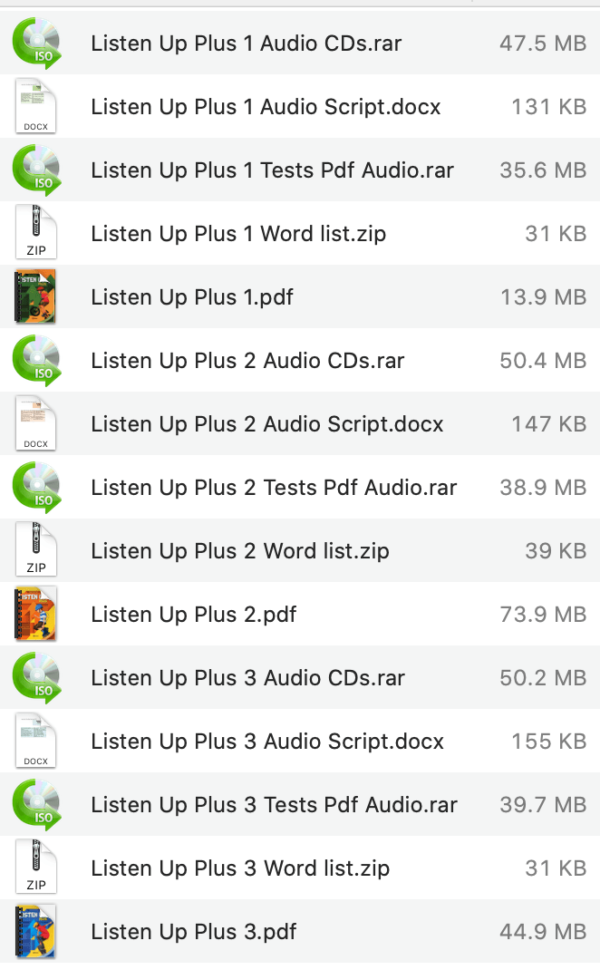 Listen Up New Edition & Listen Up Plus Pdf (Pre A1 / A1)