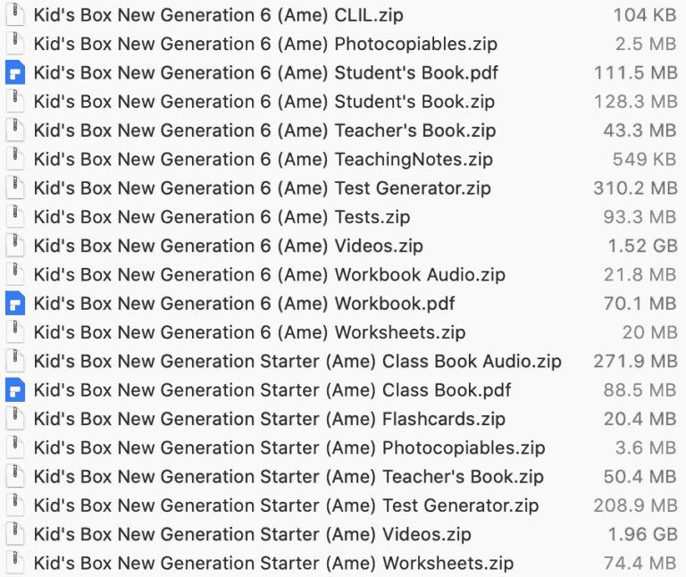 Kid's Box New Generation Pdf AME BRE (Pre A1 / A2)