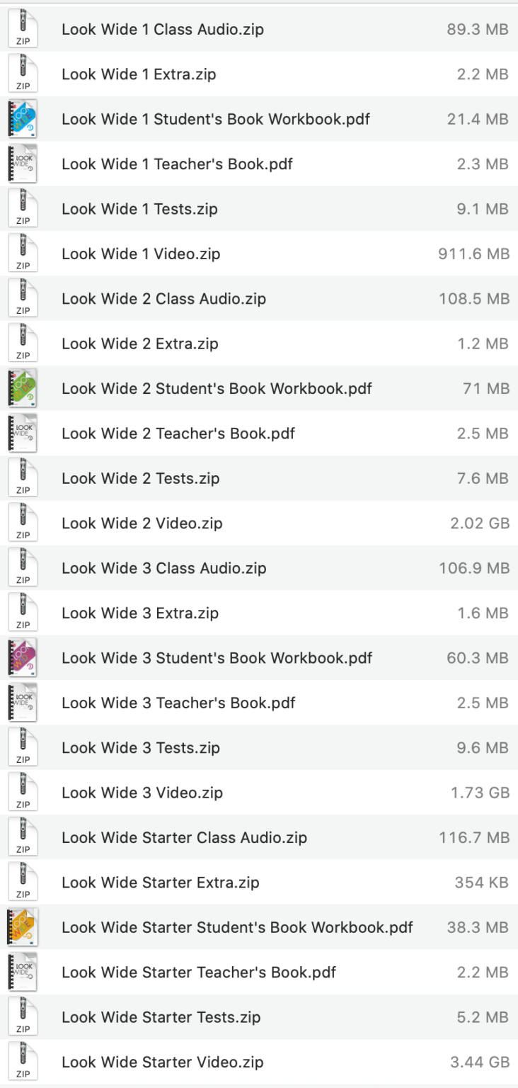 Download Pearson Look Wide Pdf Resources (Pre A1 / A2+)