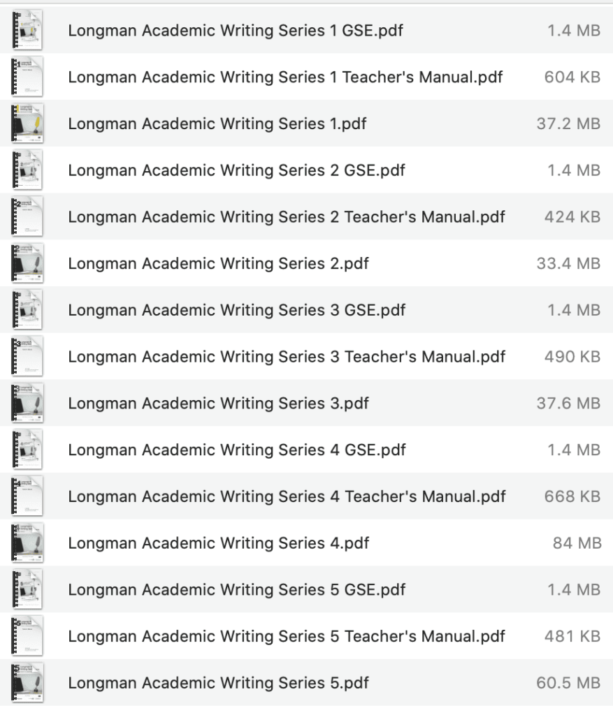 Pearson Longman Academic Writing Series 2ed (A2+ / C1)