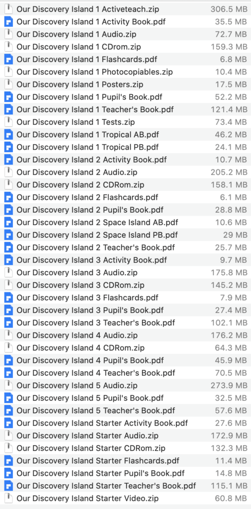 Pearson Our Discovery Island BRE AME Pdf Audio Video