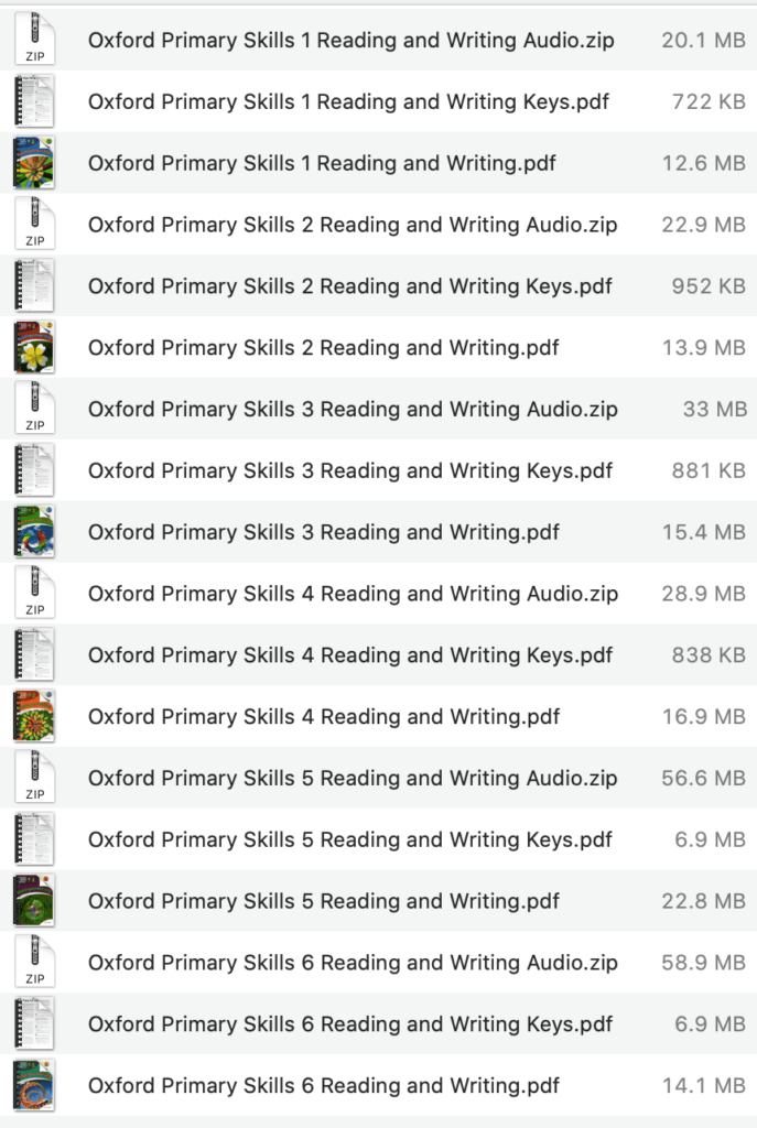 Download Oxford Primary Skills Reading and Writing Pdf