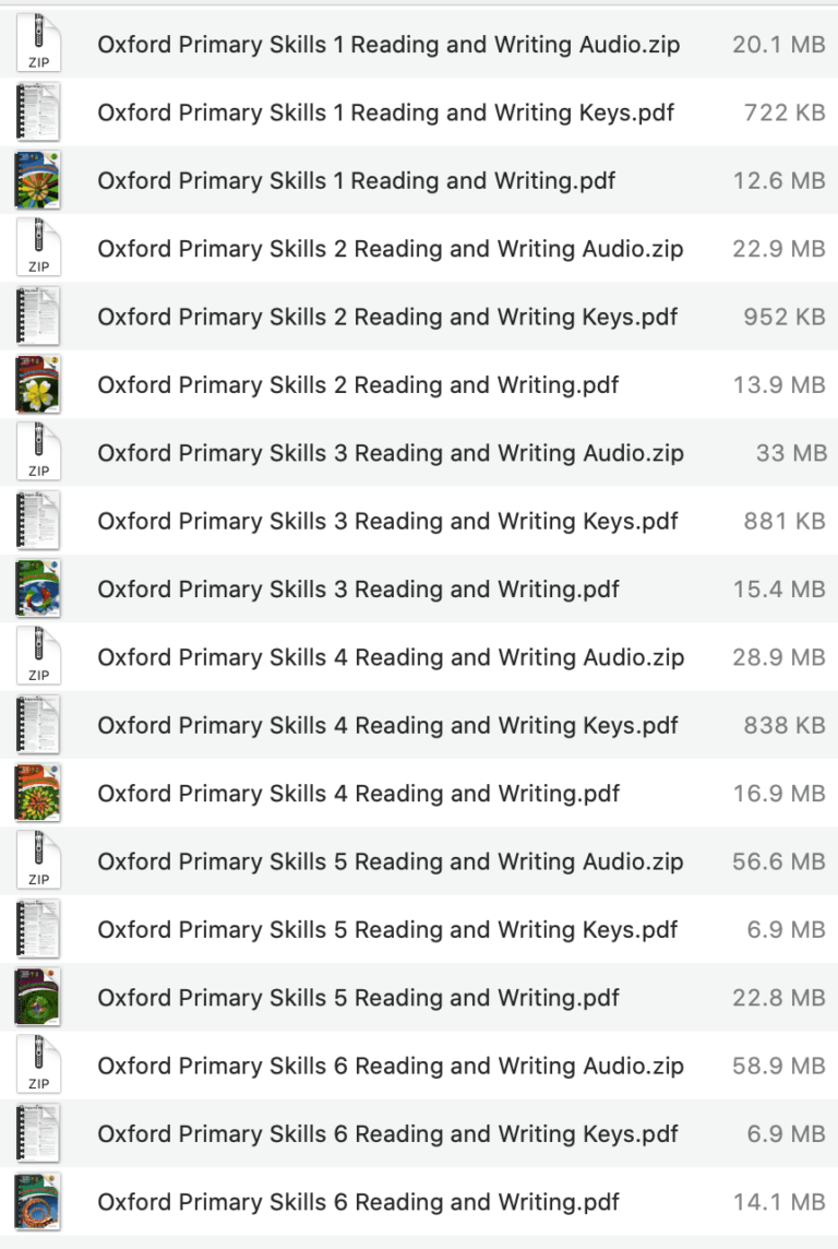 Download Oxford Primary Skills Reading and Writing Pdf