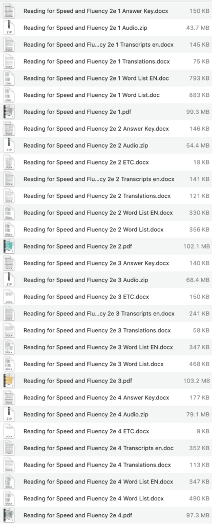 Reading for Speed and Fluency 2nd Edition Pdf (A2+ / B1+)