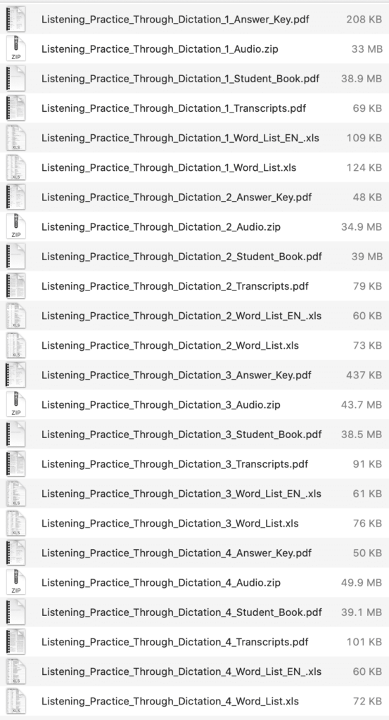 Listening Practice Through Dictation Pdf (A1+ / B1+)