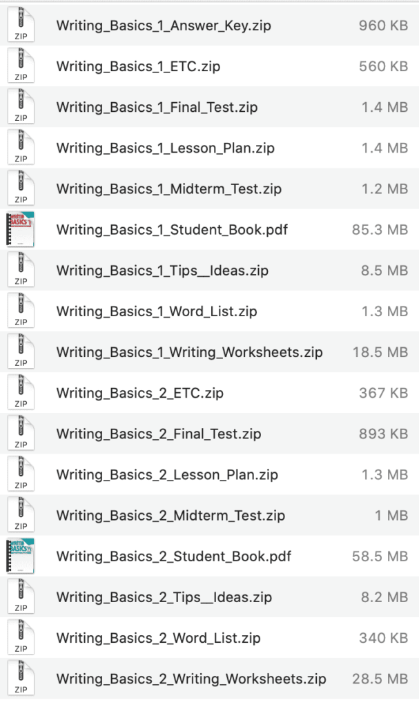 Download Compass Writing Basics Pdf (Pre A1 / A1)