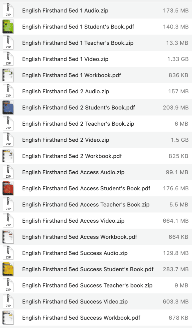 Download English Firsthand Fifth Edition Pdf (A1 - B1)