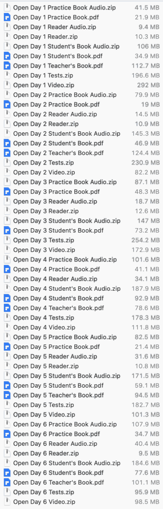 Download Richmond Open Day PDF Resources (A1 / B1+)