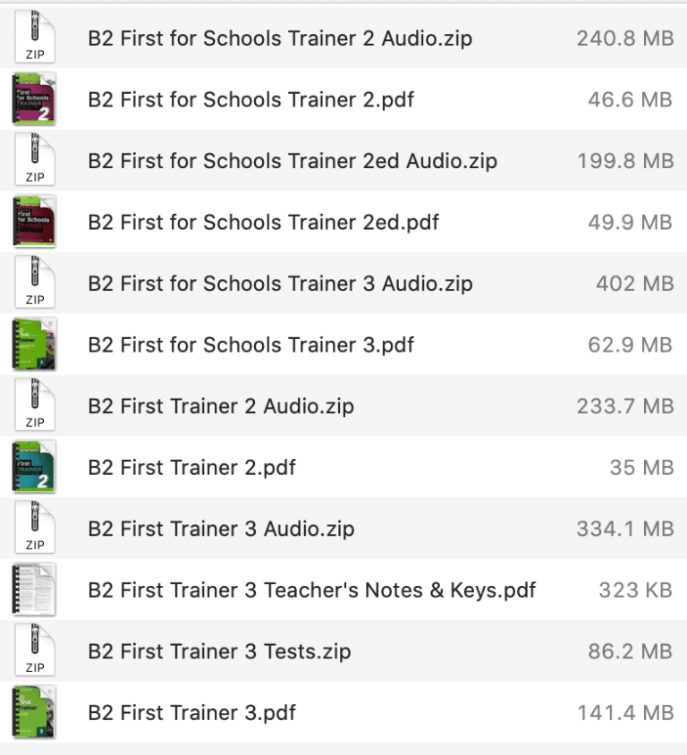 Download B2 First for Schools Trainer & B2 First Trainer