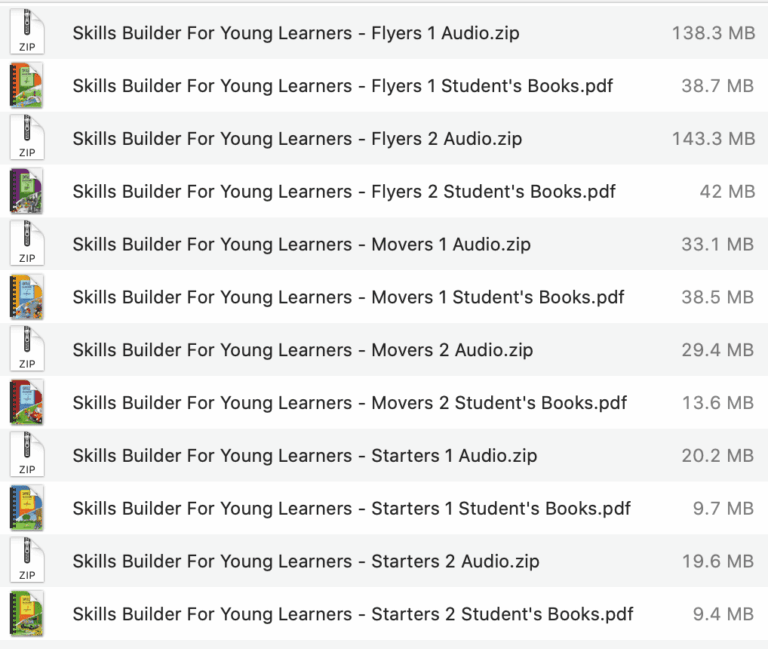 Download Skills Builder For Young Learners (Pre A1 / A2)